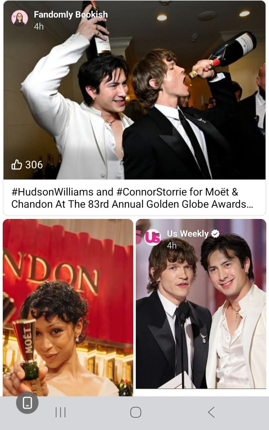 Hudson Williams and Connor Storrie – @moetchandon #alcoholic # ...